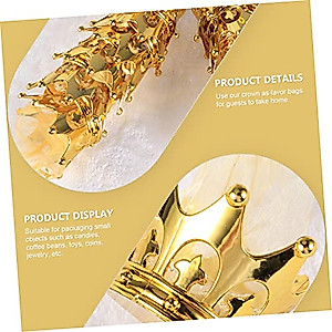 Garneck 24pcs Crown Wedding Candy Gauze Bag Cake Decorating Plastic Containers for Desserts Mini Candy Bags Candy Boxes Baby Shower Gift Bag Yarn Gifts Bags Party Favor Bags Jewelry Bags