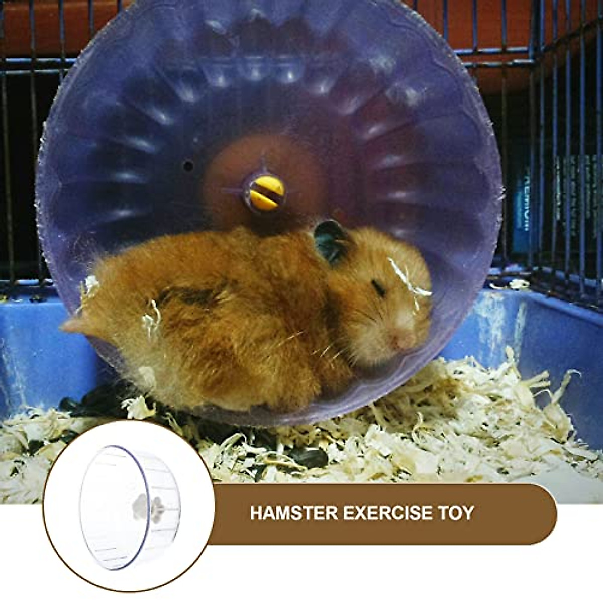 Household Rat Wheel Silent Hedgehog Wheel Household Chinchilla Wheel Transparent Rat Wheel Hamster Accessory Toy Sports Products