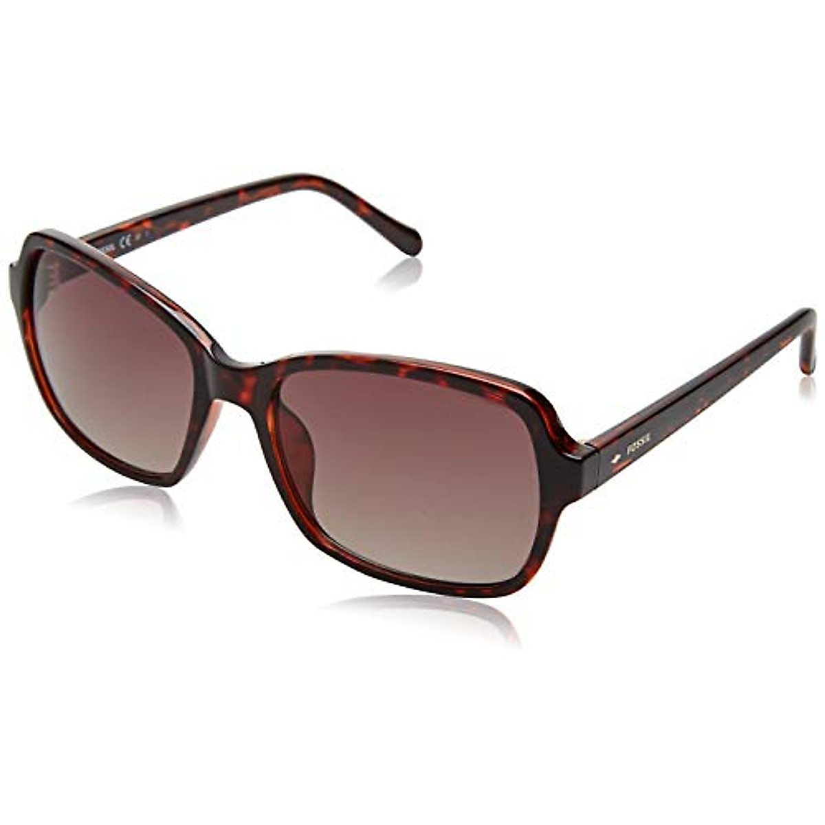 Fossil Women's Female Sunglass Style FOS 3095/S Oval, Dark Havana, 54mm, 18mm