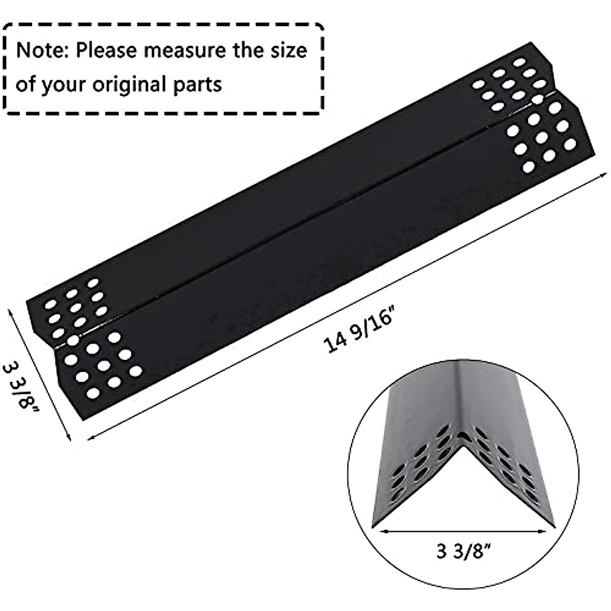 Hisencn Grill Parts Kit for Home Depot Nexgrill 720-0896E 720-0896B 720-0896C Gas Grill, Stainless Steel Pipe Burners, Grill Grates, Heat Plates Tent Sheids Flame Tamers Grill Replacement Kit