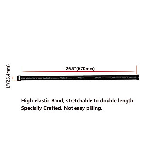 Weltool Elastic Headlamp Strap Replacement Headband for Most Black Diamond Petzl Energizer Pelican Fenix Headlamps 1”Width Comfortable Band