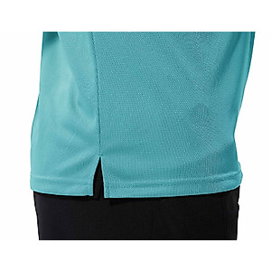 Rdruko Men's Polo Shirts with Pocket Short Sleeve Dry Fit Golf Sports Collared Shirts(Ocean Blue, US XL)