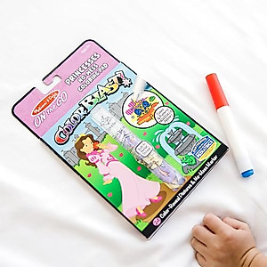 Melissa & Doug On the Go ColorBlast! Activity Book - Princess (24 Pages) - FSC Certified