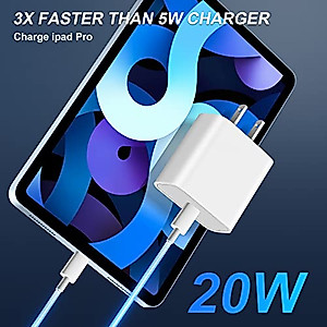 USB C Wall Charger 20W PD Adapter Compatible iPhone 14/14 Pro/14 Pro Max/14 Plus/13 12 11 Pro Max/Pro/Mini/Xs Max/XR/X