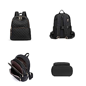 Small Backpack for Women with Adjustable Padded Shoulder Strap，Mini Backpack for Women Nylon Women Backpack Purse Casual Lightweight Bookbag Daypack