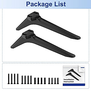 TV Stand Base for Hisense TV Legs, Base Stand for Hisense 32" 43" 50" 55" 58" 60" 65" Smart TV, for 32H4030F3 43R6E3 50R6E3 50A6G 55A6G 55U6G 55H6570G 58R6E3 58H6870 65R6E1, TV Stand Legs for Hisense