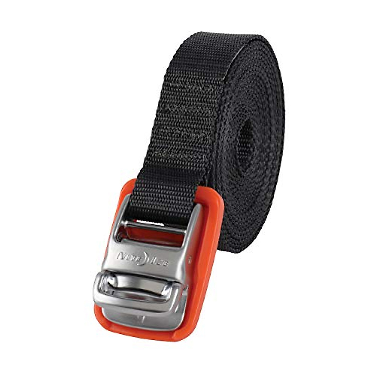 Nite Ize CamJam Tie Down Strap - Tie Down Ratchet Straps - Straps for Trucks & Cars - Tie Downs for Luggage, Camping Gear & Other Loads - Moving Supplies - 12 ft Strap, Orange (Pack of 1)