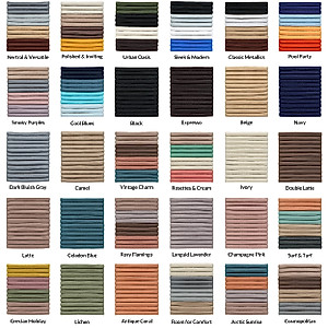 HBY Women's Hair Ties for Thick or Curly Hair. No Slip Seamless Ponytail Holders Sports Thick Hair Ties, Black, 8MM, 12 Pcs