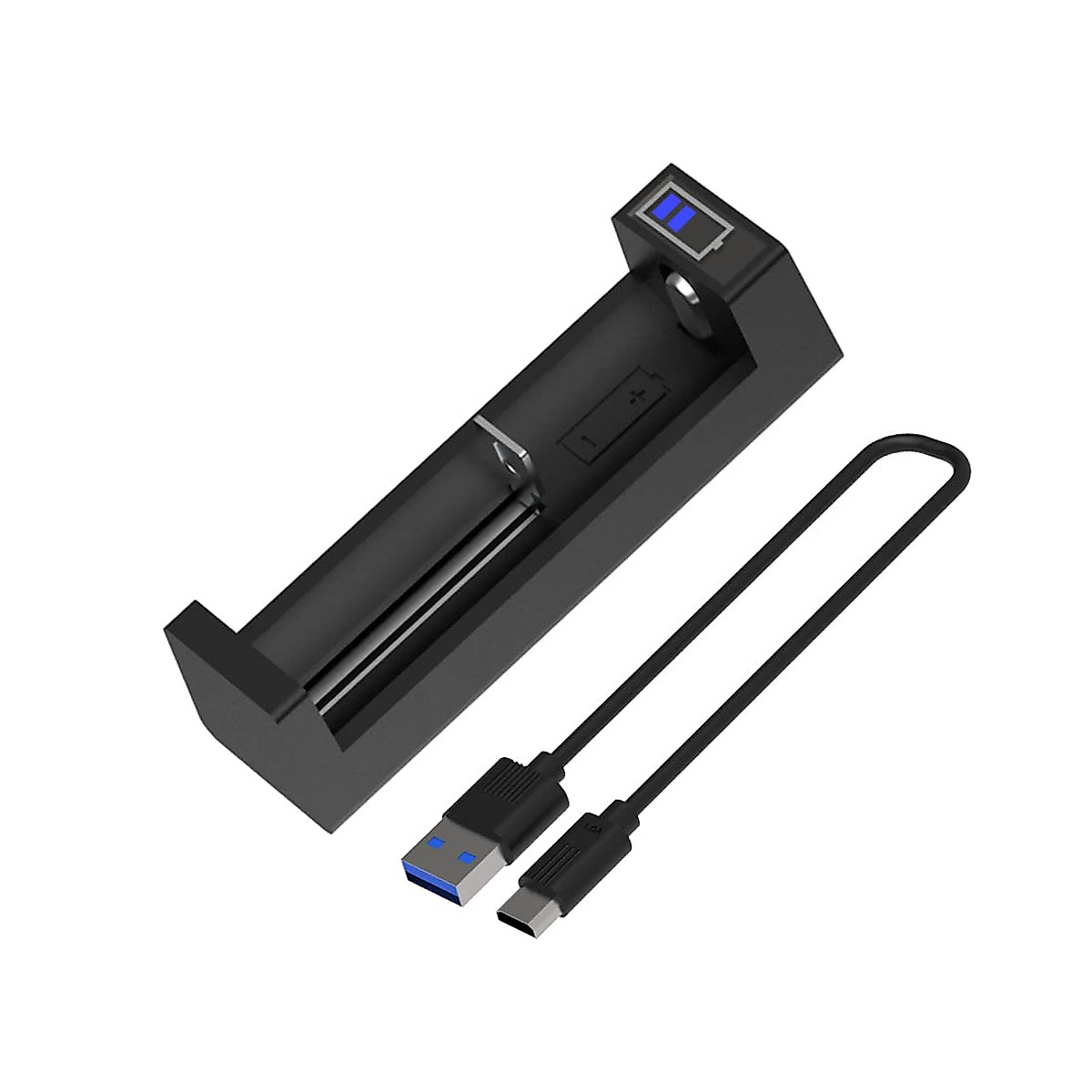 Weltool BC4 USB Battery Charger Universal for Li-ion Battery Portable Charger for Travelling, Compatible with 18650 18350 Rechargeable Battery