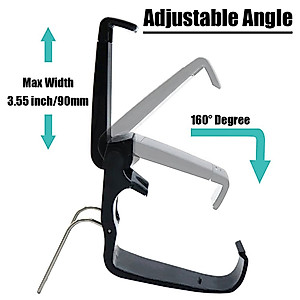 TPFOON Foldable Mobile Phone Holder Clip for Xbox One Controller, Cellphone Clamp Mount Compatible with Xbox One S, Xbox One X, Steelseries Nimbus, iPhone/Samsung/Sony/LG/Huawei