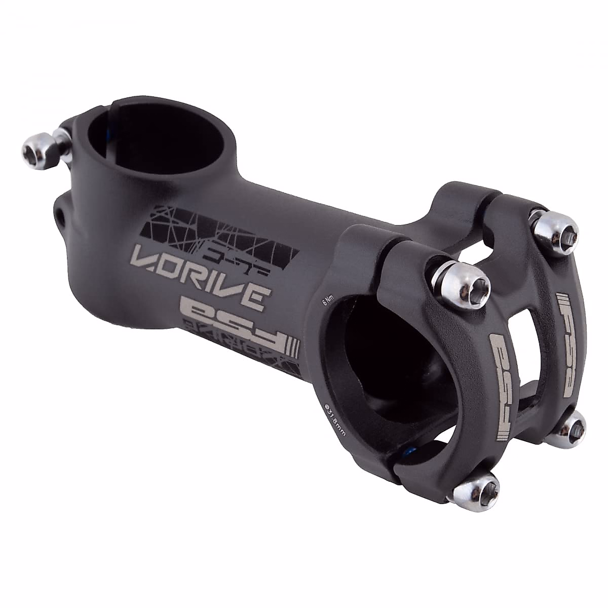 Full Speed Ahead - V-Drive Series Alloy Bicycle Stem with +/- 17 Degree Rise | for Mountain Bike | 31.8X +/- 17 x 90 mm