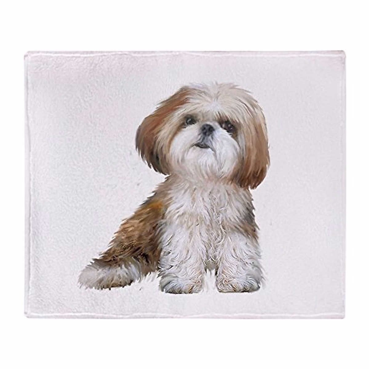 CafePress Shih Tzu (Red Wte) Throw Blanket Super Soft Fleece Plush Throw Blanket, 60"x50"