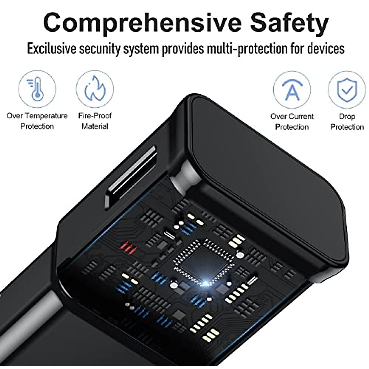 Samsung Charger Fast Charging with USB Type C Cable for Samsung Galaxy S9/S9 Plus/S8/S8 Plus/S10/S10e/S10 Plus/Note 8/Note 9/Note 10/Note 20/A13/A03s/A20/A30/A31/A32/A50/A51/A52/A53/S20/S21/S22 Ultra