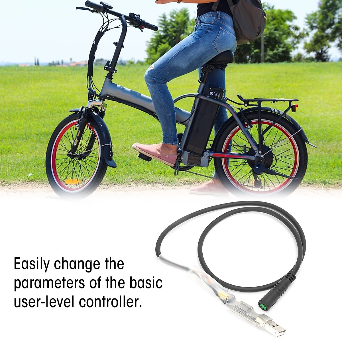 HERCHR USB Programming Cable for BBS01 BBS02 BBS03 BBSHD Electric Bicycle Motor Mid Drive Motor Kit Electric Bike Programming Cable