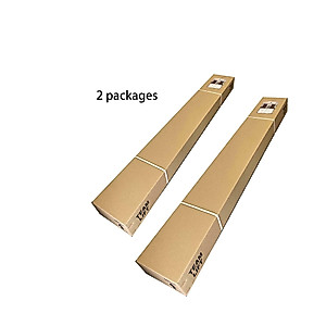 ISLIFE 56in X 84in Set of 2 Paneled Wood Painted K Series Solid Wood Interior Single Door DIY Interior Barn Doors with Installation Hardware Kit +2handls(Classic Walnut)