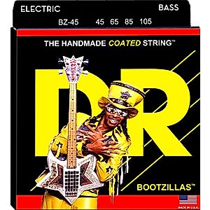 DR Strings Bass Strings, Bootzillas - Bootsy Collins Signature Coated, 45-105