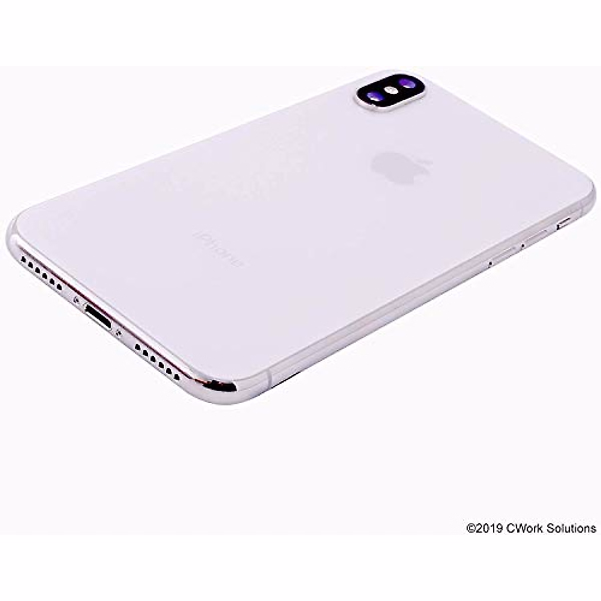 Apple iPhone X, US Version, 64GB, Silver - Unlocked (Renewed)