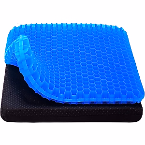 Kays Gel Seat Cushion, Seat Pad, Seat Pillow, Wheelchair pad and Long Sitting Cushion, Breathable and Cooling Cushion