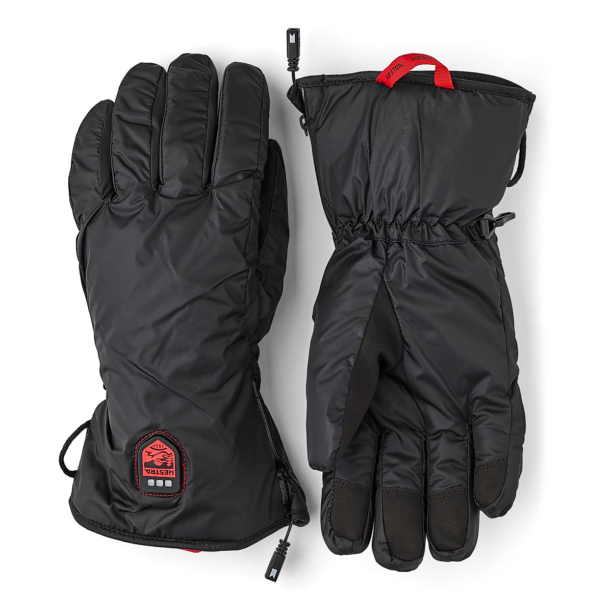 Hestra Heated Glove Liner - Rechargeable Electric Glove Liner for Winter, Skiing, and Snowboarding - Black - 10