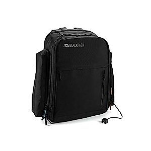 MOS BLACKPACK Grande, Durable Electronics Travel Backpack for 17"" Laptop, Tablet with Built in Cable Management (SW-44029)