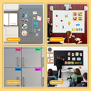 Cuttable Magnetic Sheets 6 Pack, Each 8" x 10", Stick Magnetic Paper with Adhesive Backing for Crafts, Paper Magnets and Stickers