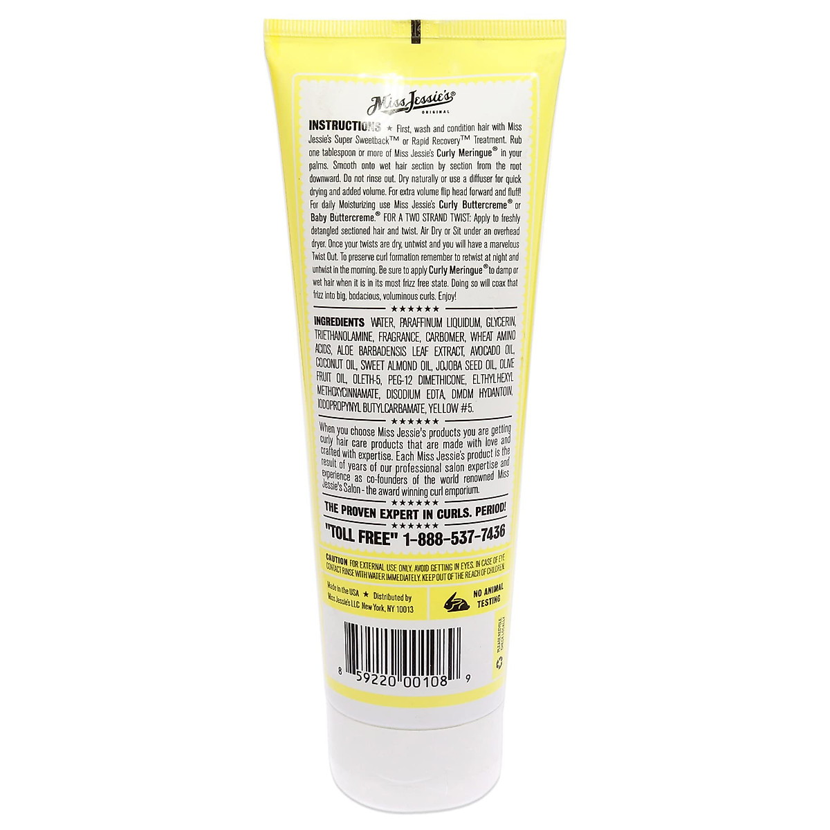 Miss Jessie's Curly Meringue Unisex Cream 8.5 oz