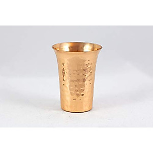 Alchemade Set of Two 2 Ounce 100% Pure Hammered Copper Shot Glasses - Jigger For Tequila, Rum, Gin, Vodka, or Whiskey for Bartenders or Your Home Bar