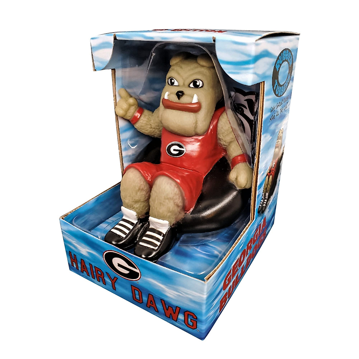 Rubber Tubbers Georgia Bulldogs (Hairy Dawg) Collegiate Bathtub Toys - Officially Licensed NCAA Team Mascots, Authentic Sports Memorabilia, Novelty Rubber Ducks (University of Georgia)