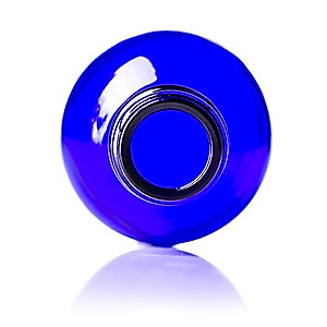 Cobalt Glass Bottles with Eye Droppers (1 oz, 12 pk) For Essential Oils, Colognes & Perfumes, Blank Labels Included