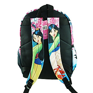 Disney Princess Mulan Deluxe Oversize Print Large 16" Backpack with Laptop Compartment - A19733