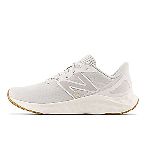 New Balance Women's Fresh Foam Arishi V4 Running Shoe, Summer Fog/Nimbus Cloud/Light Gold Metallic, 8.5