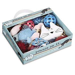 Cat Is Good 12-Piece Pounce Toy Gift Box – Pounce on It Assorted Toys Keep Cats and Kittens Entertained Safely