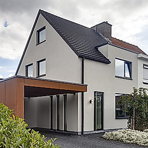 LUTEC Cuba 3000K 1100LM LED Integrated Porch Wall Light Outdoor and Indoor Bedroom LED Wall Lantern Sconce-Black