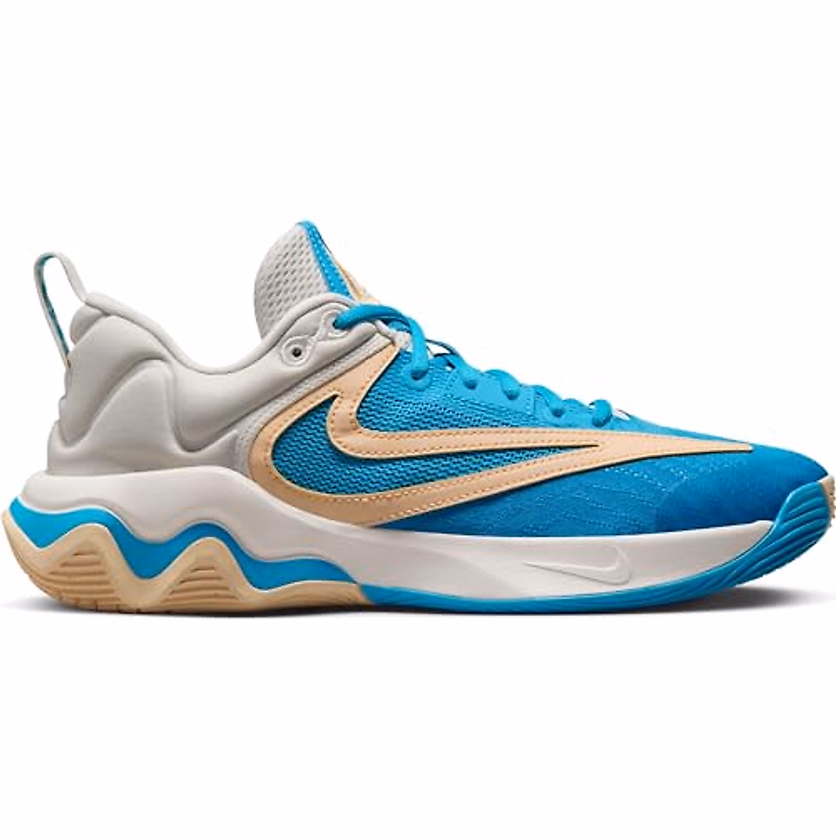 NIKE Men's Sneaker Three Quarters Tall, Phantom Blue Lightning Ice Peach, 11.5