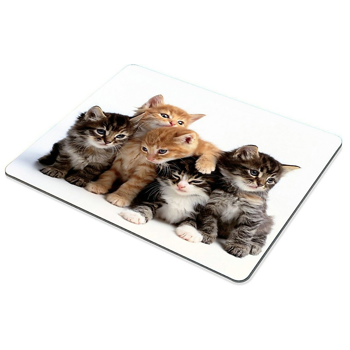 Smooffly Cats Mouse pad for Computers, Kittens Family Cats Mouse Pad