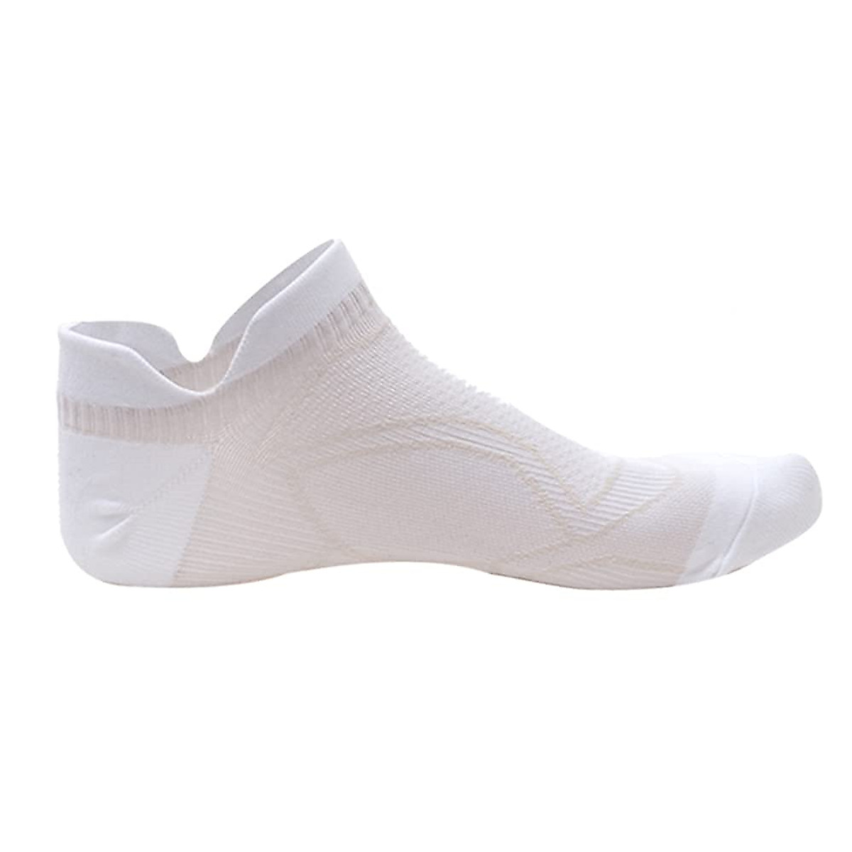 3 Pairs Anti-slip Men Sports Socks, Breathable Running Socks, Anti-slip, 41-46 (White)