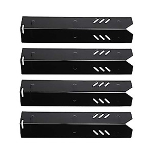 Rejekar Porcelain Steel Heat Plate for Backyard Grill BY12-084-029-98, Backyard GBC1255W, Uniflame GBC1059WB, Dyna Glo DGF493BNP DGF510SBP, 15 inch Heat Shield Tent Flame Tamer Burner Cover