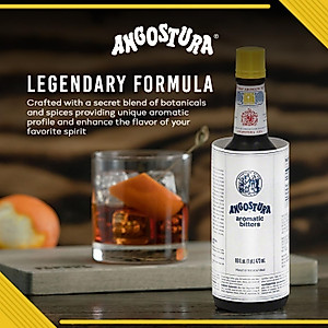 Angostura Bitters 16 oz - Angostura Bitters for Cocktails – Old Fashioned Cocktail Bitters Bar Essential for Drinks and Culinary Recipes with Parkway Distributors Ship Safe Bag