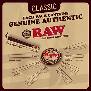 RAW Peacemaker Cones Classic | 27 Pack | Larger than King Size - All Natural Vegan Friendly and Pre Rolled for Convenience