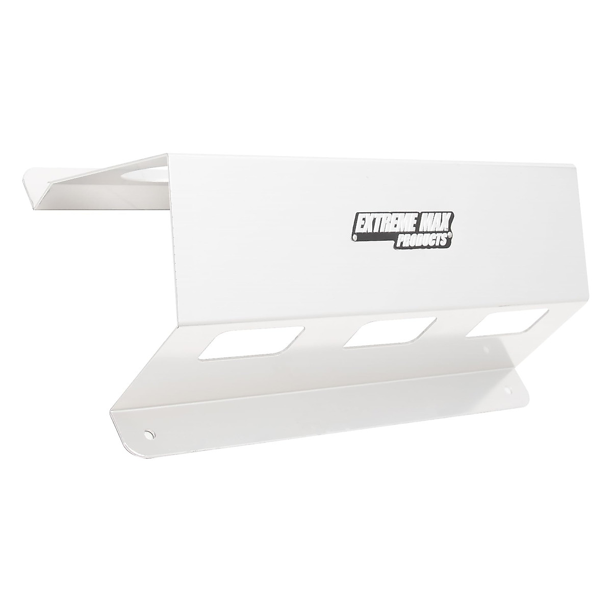 Extreme Max 5001.6254 Wall-Mount Aluminum Aerosol Storage Shelf for Enclosed Trailer Shop Garage Storage - 3-Can Capacity, Silver