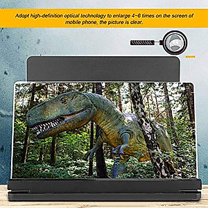 EBTOOLS Phone Screen Magnifier, 12In HD Video Amplifier Cell Phone Stand, Suitable for Indoor, Camping, Travel