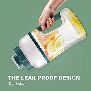 Atopskins Electric Portable Blender Cordless 32oz 3000mAh Rechargeable Travel Blender to Go 1000ml Large Smoothie Blender 18000 RPM Sport Personal Size Blender Cup Fruit Juicer Bottle Ice Shaker Green