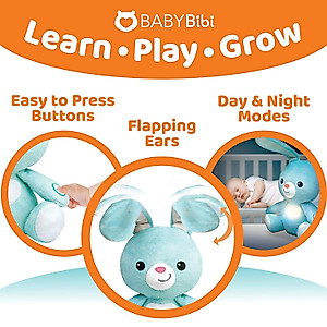 Bunny Stuffed Animal - Interactive Soft Plush Peekaboo Bunny, 16 inches Tall. Peek a Boo Animal Toy. for Ages 6 Months to 5 Year Old