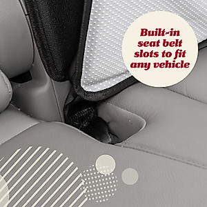 Lusso Gear Car Seat Protector: Thick Waterproof Pad, Non-Slip Durable Rubber Backing, Universal Fit, Compatible with Leather or Fabric, Driver or Passenger Seats, Adjustable Headrest Strap (Black)