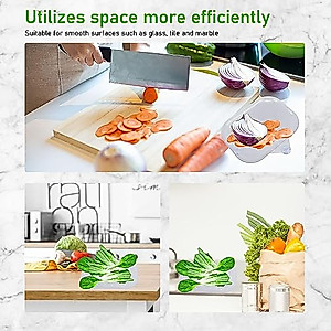 Fridge Turntable Organizer,Rectangular Lazy Susan Refrigerator Turntable Organizer 360° Rotatable Spice Rack for Cupboard Cabinets Pantry Bathroom (S)