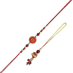 Rakhi for Bhaiya Bhabhi Lumba Rakhi for Raksha Bandhan Rakhi Set-US2