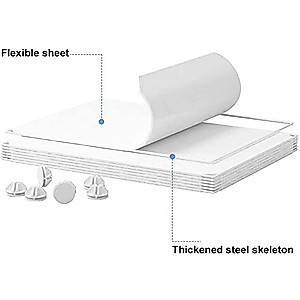 llibnn Adjustable Shoe Storage Cabinet Organiser Space Saving White Shoe Shelf Holder for 16 Pair Shoes Easy Assemble (Size : 6-Tier) (Size : 6-Tier)