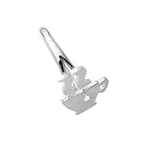 Spinningdaisy Handcrafted Brushed Metal Steamy Coffee Latte Cup Ring Silver