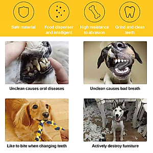 AONYAYBM Interactive Chew Dog Treat Toy, Bone Shape Soft Treat Dispensing Dog Toys, Teeth Cleaning Dog Puzzle Toy, Dog Feeder Puzzle Toy Pet Dental Care Tool, Treat Dispensing Toy(Green)