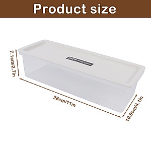 Xbopetda 4 Pack Bacon Container for Refrigerator, Food Grade Plastic Bacon Holder with Lid Airtight, Deli Meat Container for Fridge, Stackable Bacon Storage Container for Fridge Organizers and Storage